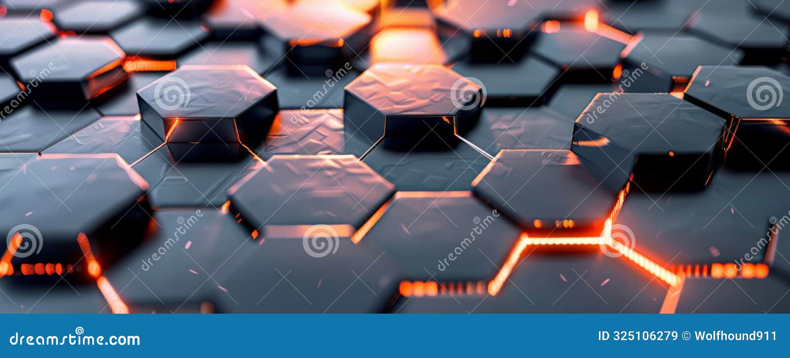 A Futuristic Metal Texture with a Repeating Pattern of Hexagonal Tiles ...