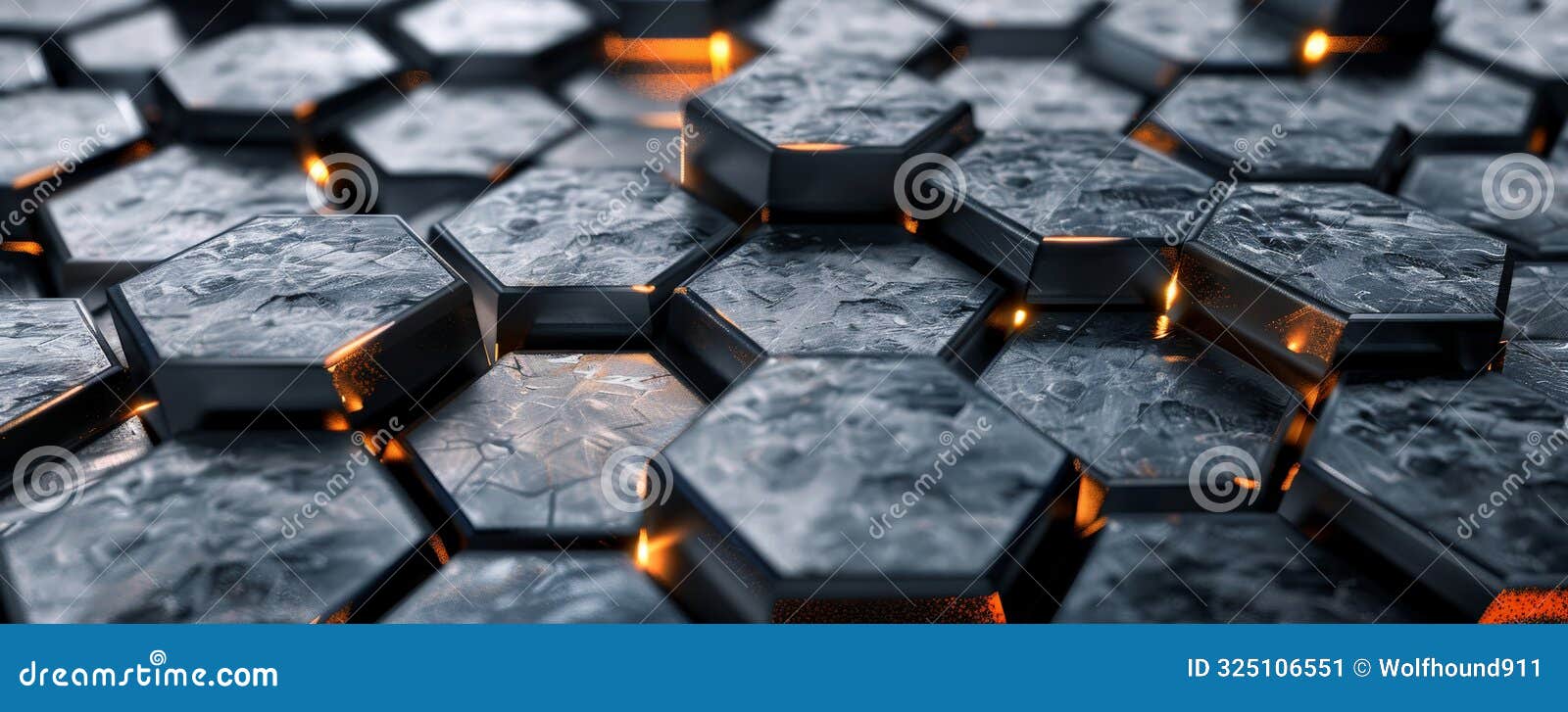 A Futuristic Metal Texture with a Repeating Pattern of Hexagonal Tiles ...