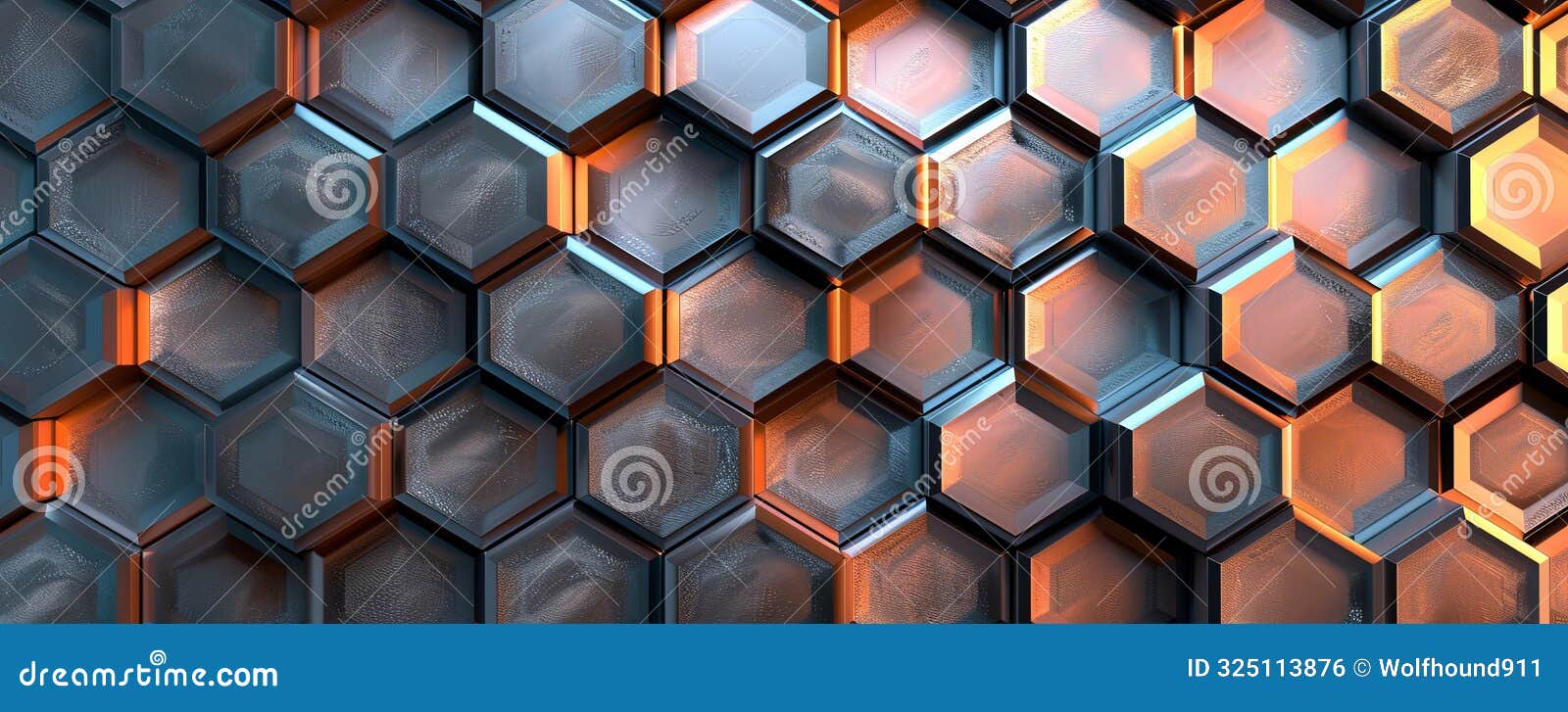 A Futuristic Metal Texture with a Repeating Pattern of Hexagonal Tiles ...