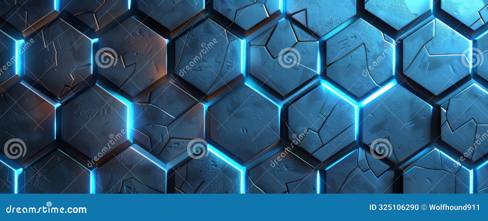 A Futuristic Metal Texture with a Repeating Pattern of Hexagonal Tiles ...