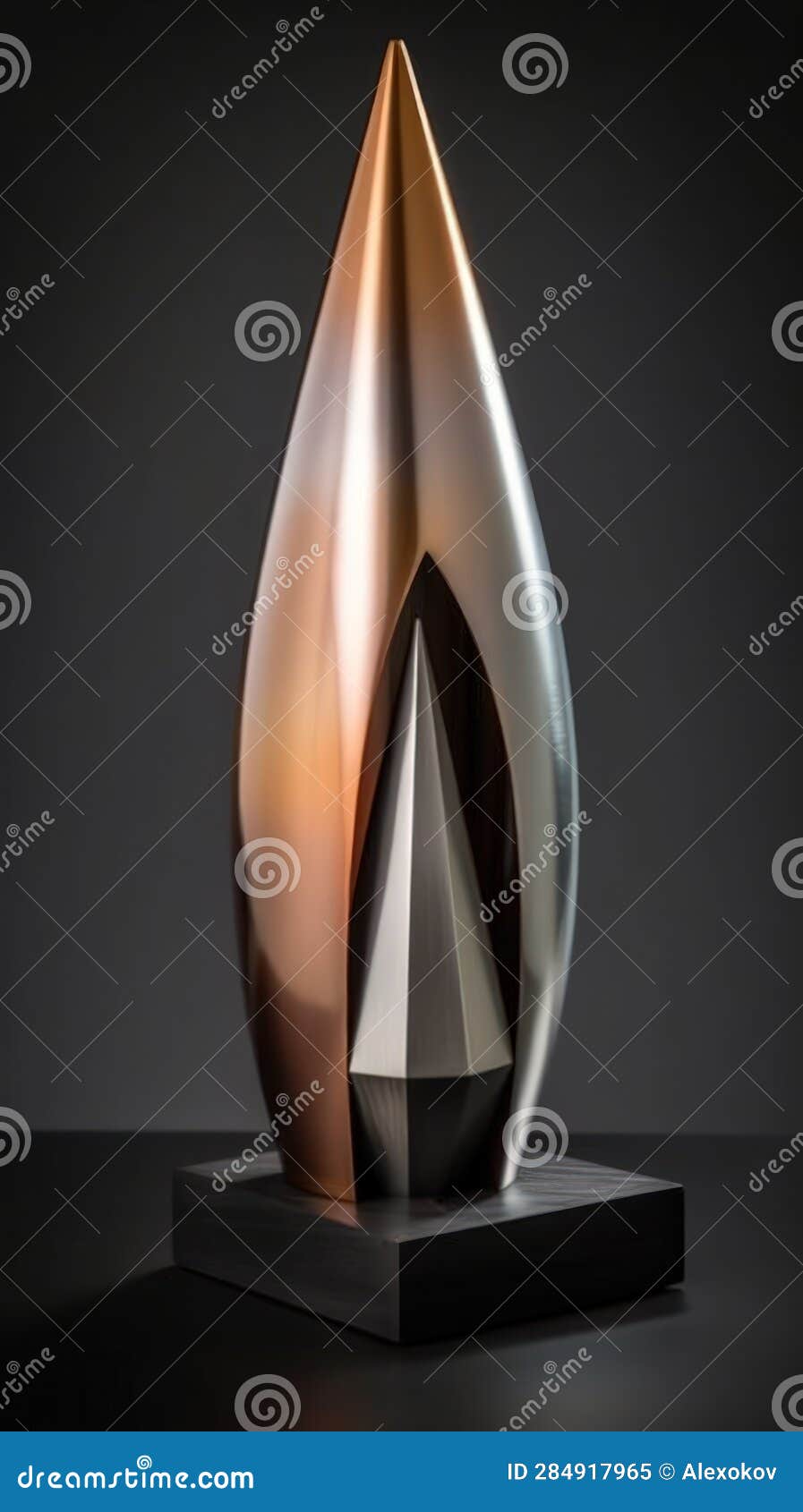 Futuristic Metallic Design with Sleek and Angular Forms AI Generated ...