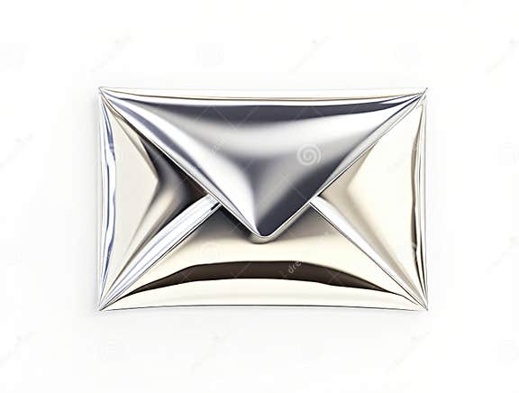 Futuristic Metallic Envelope with Reflective Surface for Modern ...