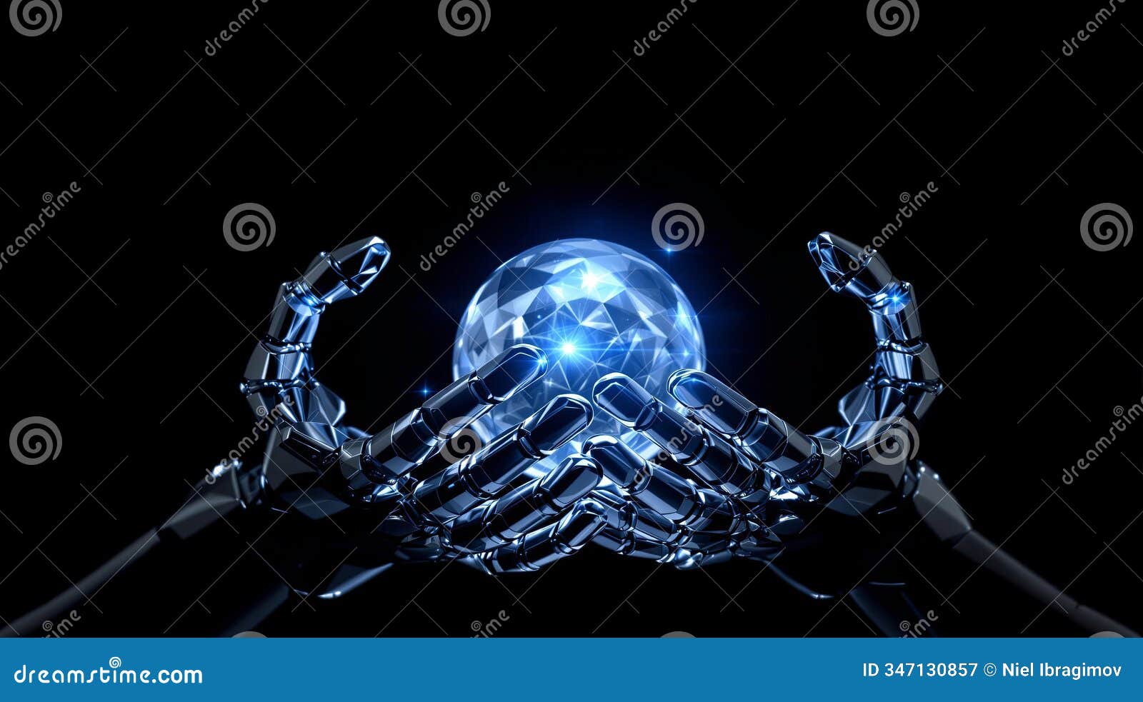 A Luminous Crystal Serpent Emerges From A Fiery Coral Reef, Blending ...