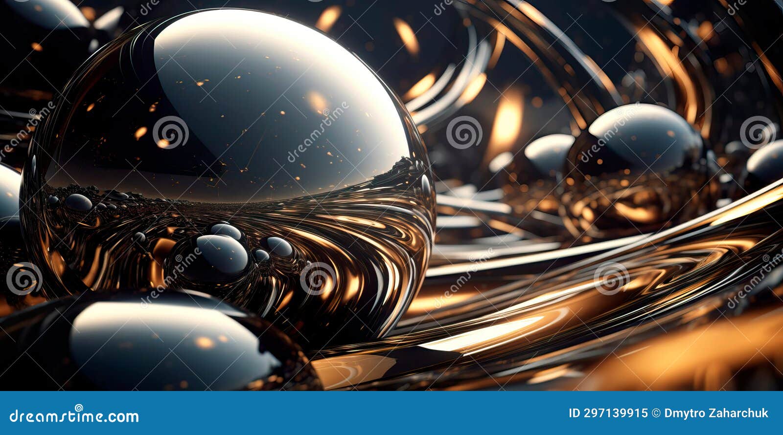 Futuristic Metallic Marble with a Metallic Sheen and High-tech ...