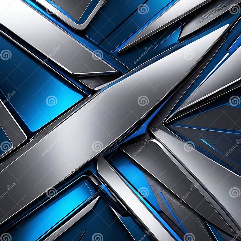 Futuristic Metallic Texture a Bold and Dynamic Abstract Image Featuring ...