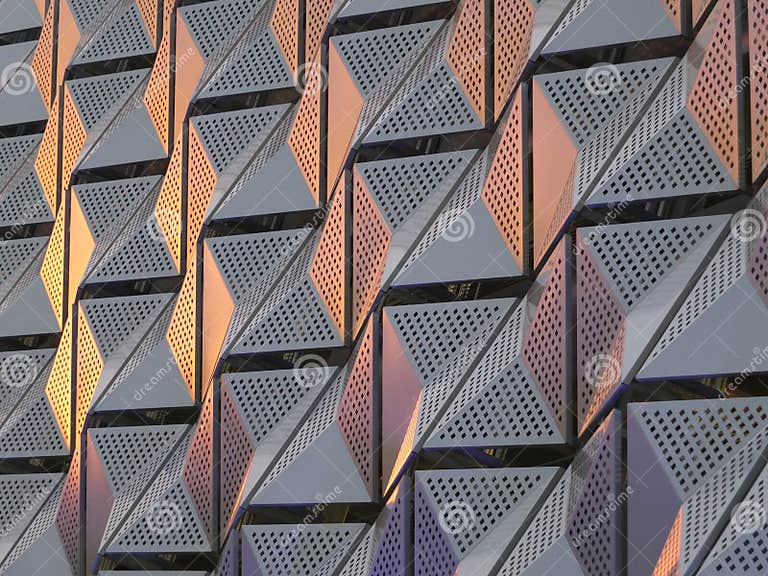 Metal Modern Metal Cladding Stock Photo - Image of exterior, composite ...