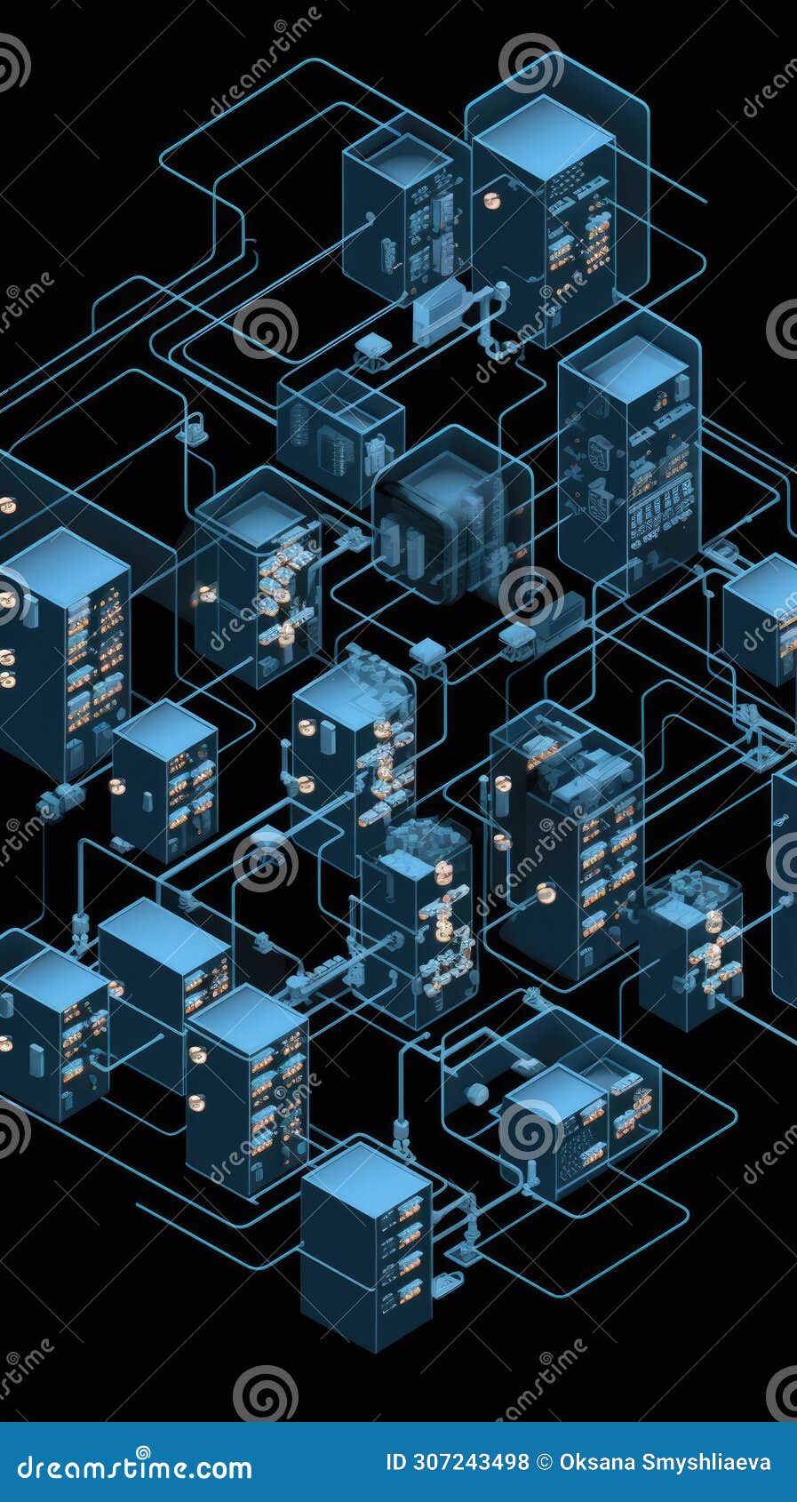 Futuristic Metaverse and Blockchain Technology Network Concept with ...