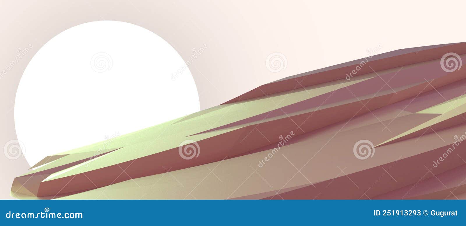 Futuristic Metaverse Digital Landscape and Mountain Low Poly on Yellow ...