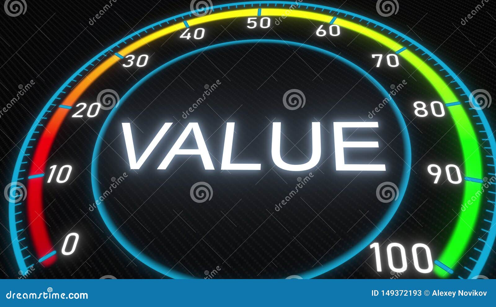 Value Futuristic Meter or Indicator. Conceptual 3D Rendering Stock ... Value Futuristic Meter or Indicator. Conceptual 3D Rendering Stock ...