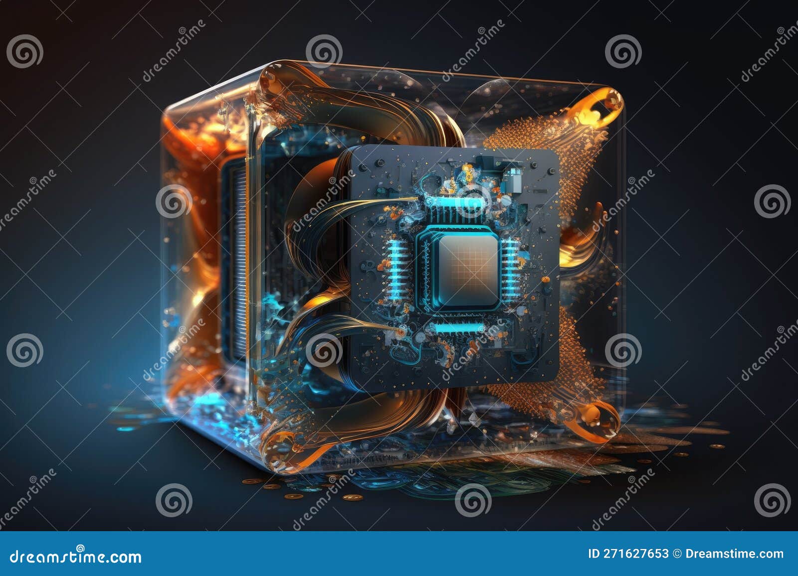 Futuristic Microchip Processor, Quantum Computer, Future Technologies ... Futuristic Microchip Processor, Quantum Computer, Future Technologies ...
