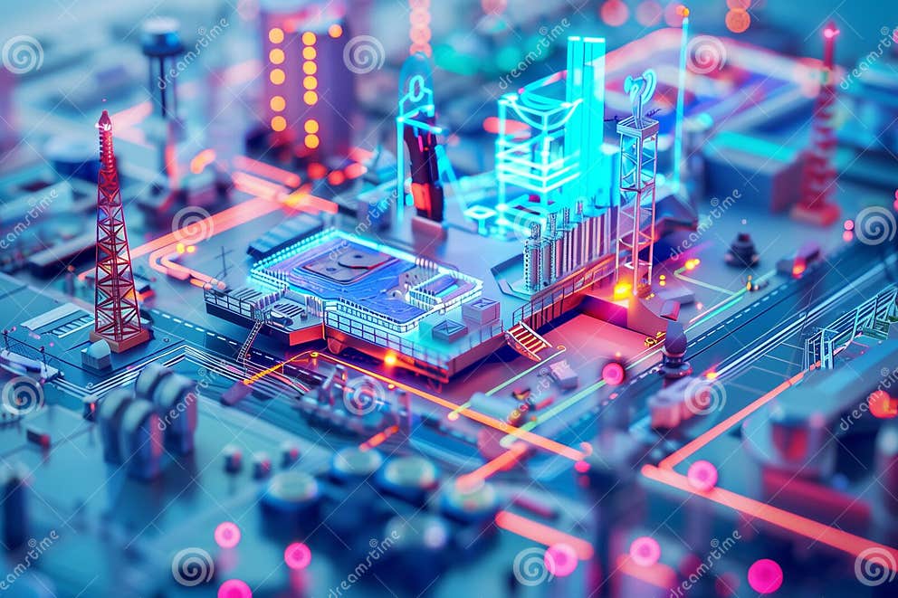 Futuristic Microchip System for Hardware Drive Circuit Board Computer ...
