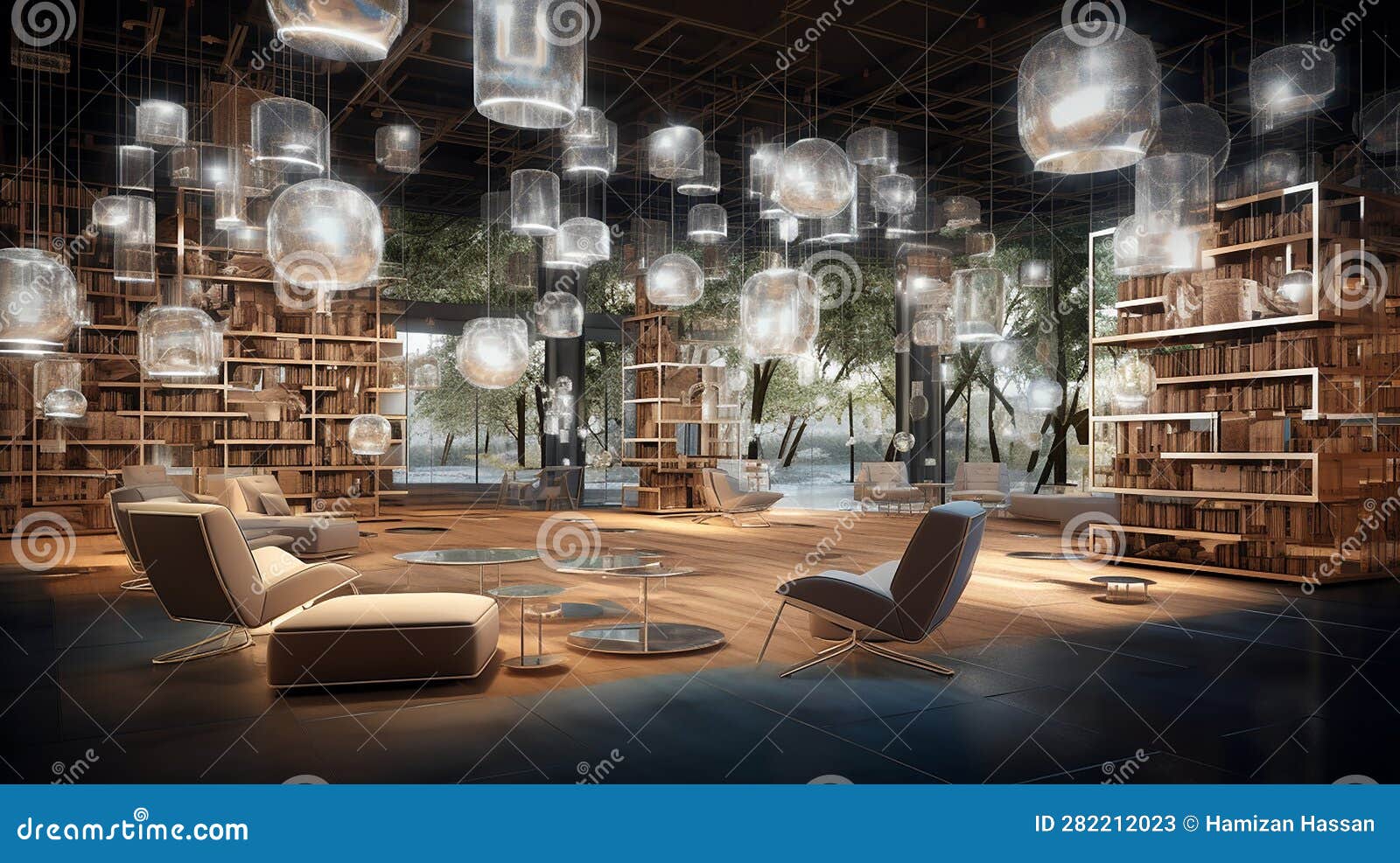 Futuristic Mini Library: an Elegant Space with Smart Bookshelves ...