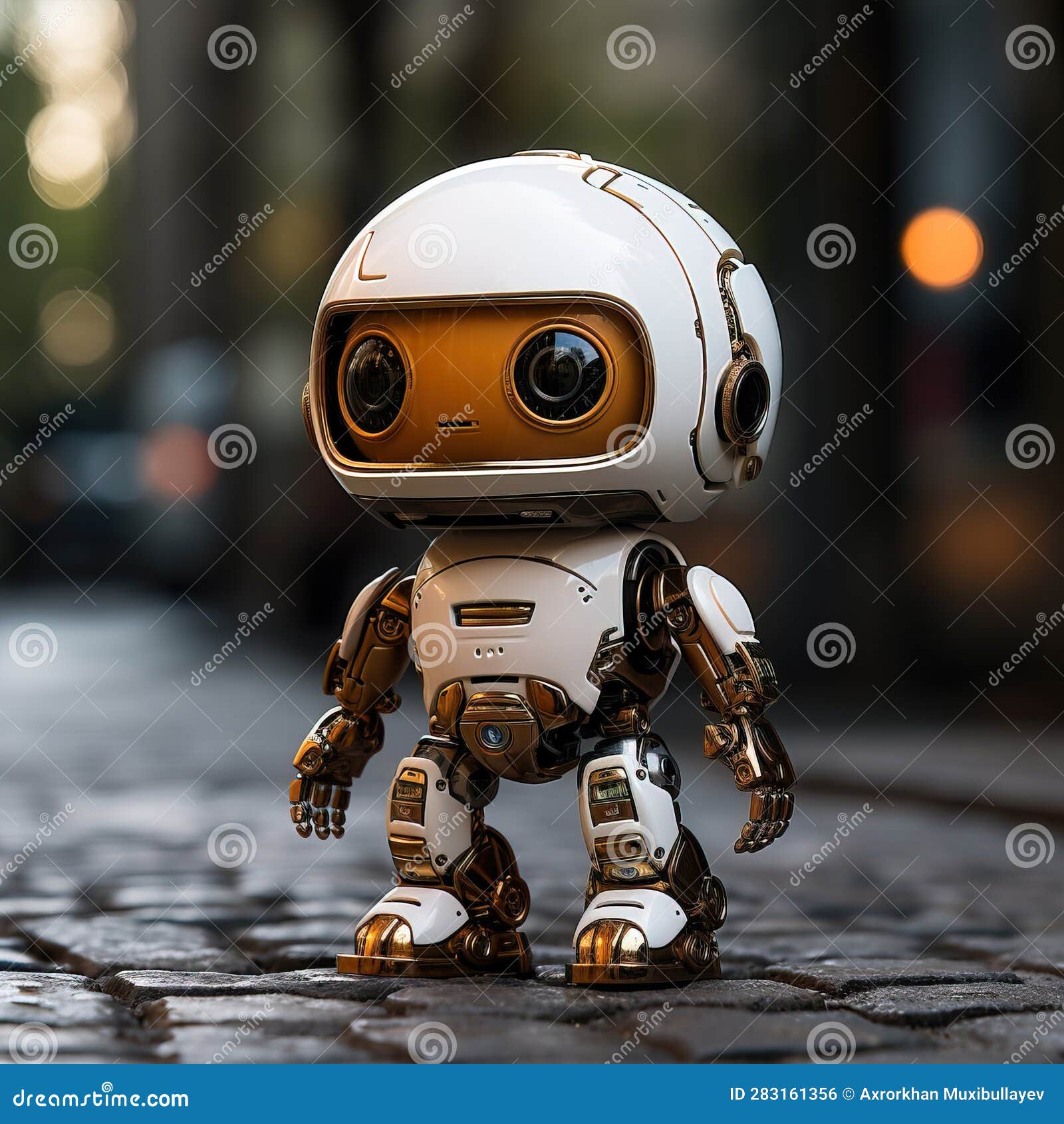 Futuristic Mini Robot Generated Ai Stock Illustration - Illustration of ...