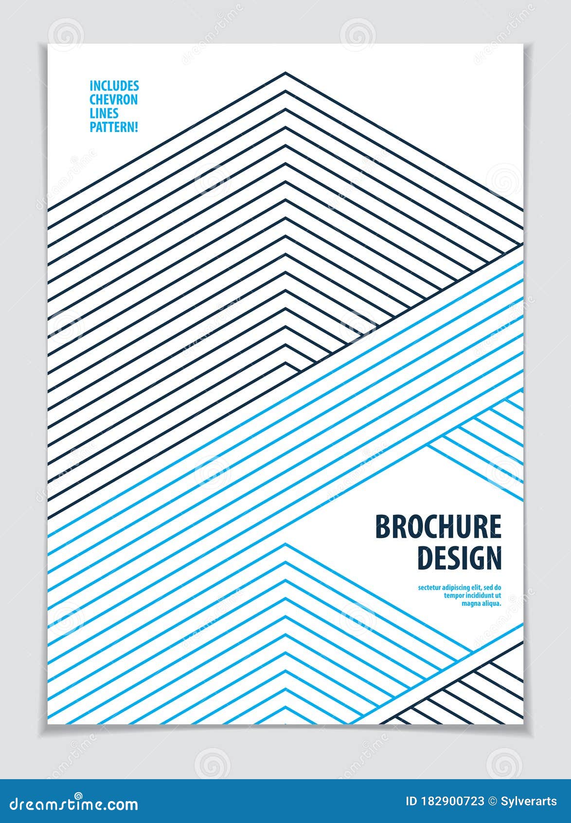 Futuristic Minimal Brochure Graphic Design Template. Vector Geometric ...