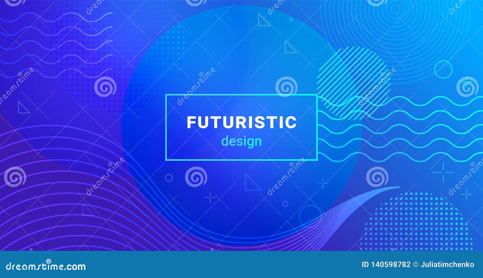 Futuristic Minimalist Background with Waves and Dots on Gradient Blend ...