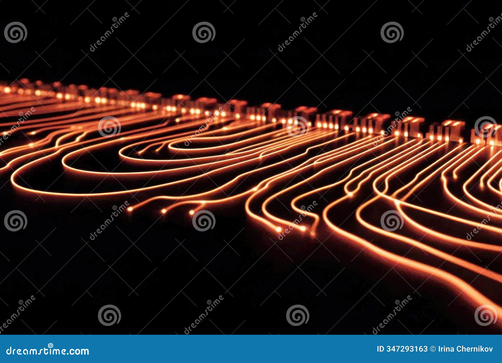 Futuristic Minimalistic Glowing Circuit Design with Neon Light Effects ...