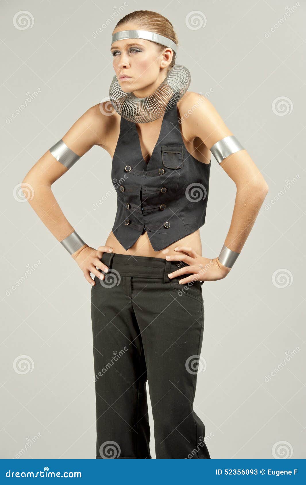 Futuristic Model in a Studio Stock Image - Image of elegance, fashion ...