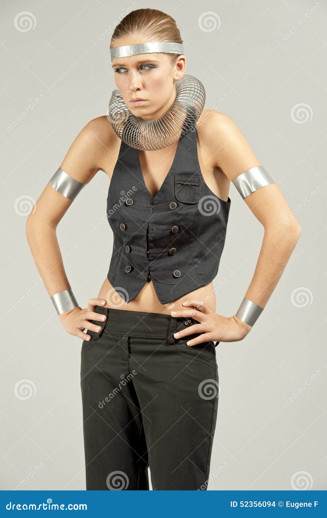 Futuristic Model in a Studio Stock Photo - Image of copy, copyspace ...