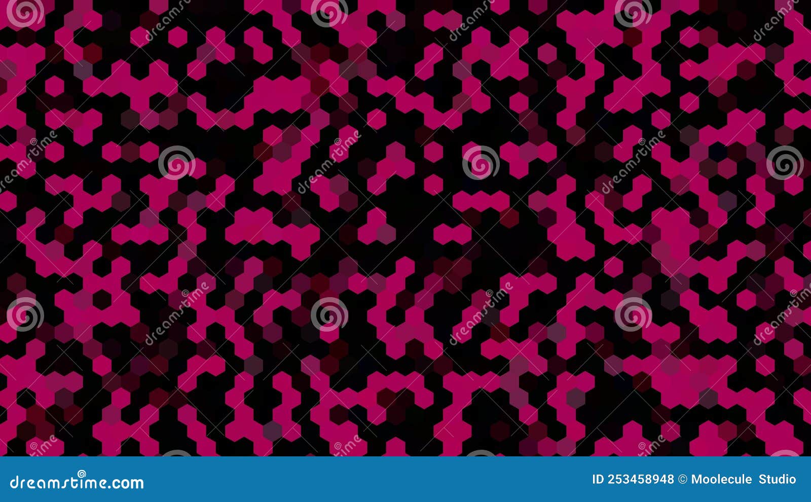 Futuristic and Modern Black Pink Pixel Background. Hex Pixel Pattern ...