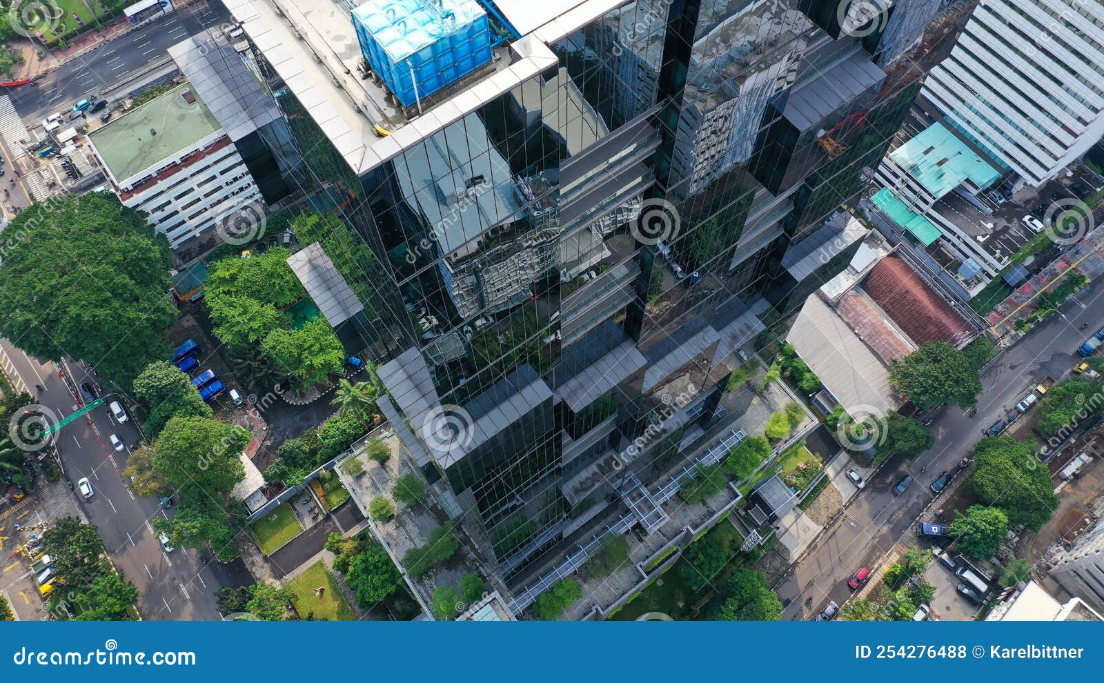 Futuristic and Modern Design Skyscraper Building in Jakarta City Stock ...