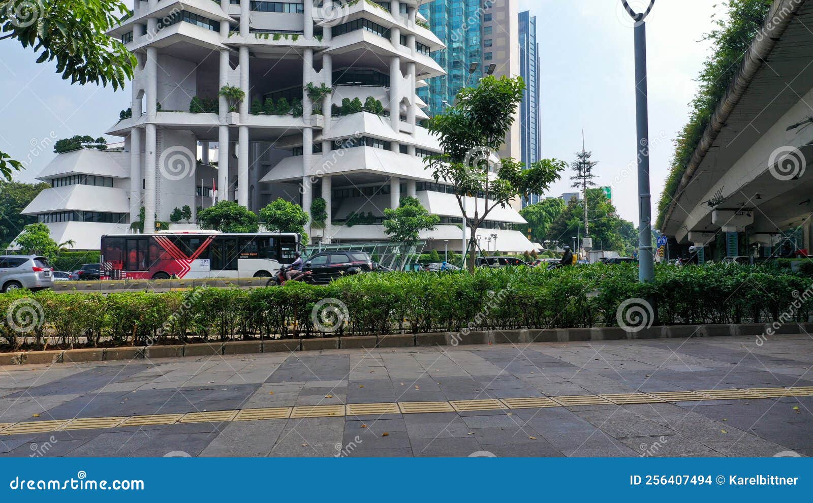 Futuristic and Modern Design Skyscraper Building in Jakarta City Stock ...