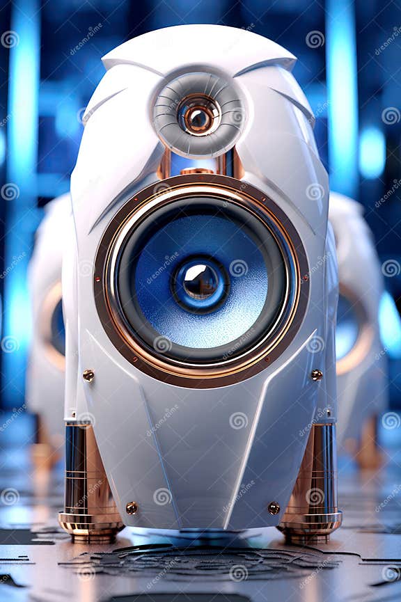 Futuristic Modern Loud Speaker Electronics Stock Image - Image of boom ...