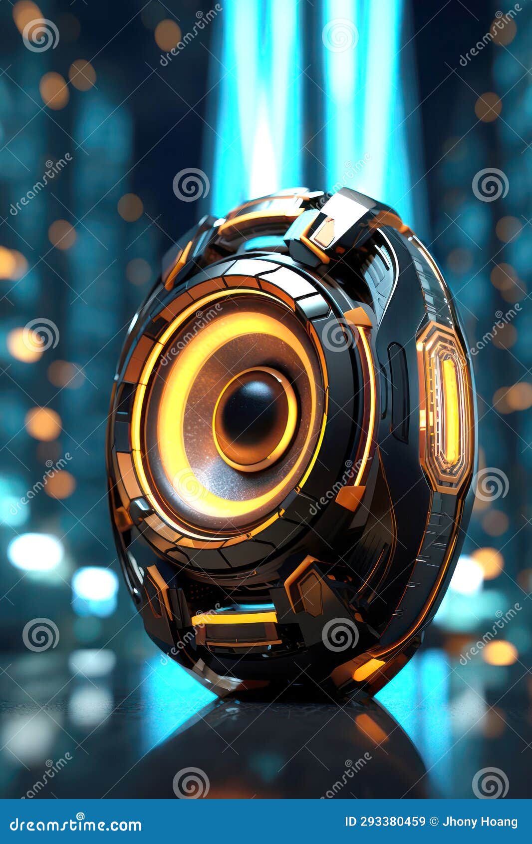 Futuristic Modern Loud Speaker Electronics Stock Image - Image of ...