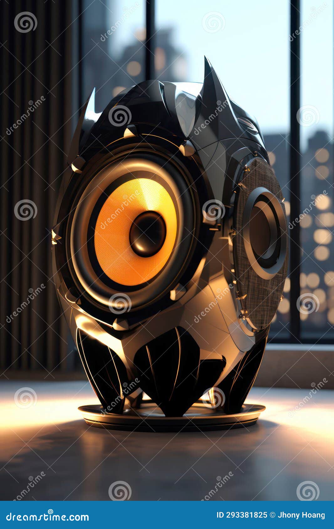 Futuristic Modern Loud Speaker Electronics Stock Illustration ...
