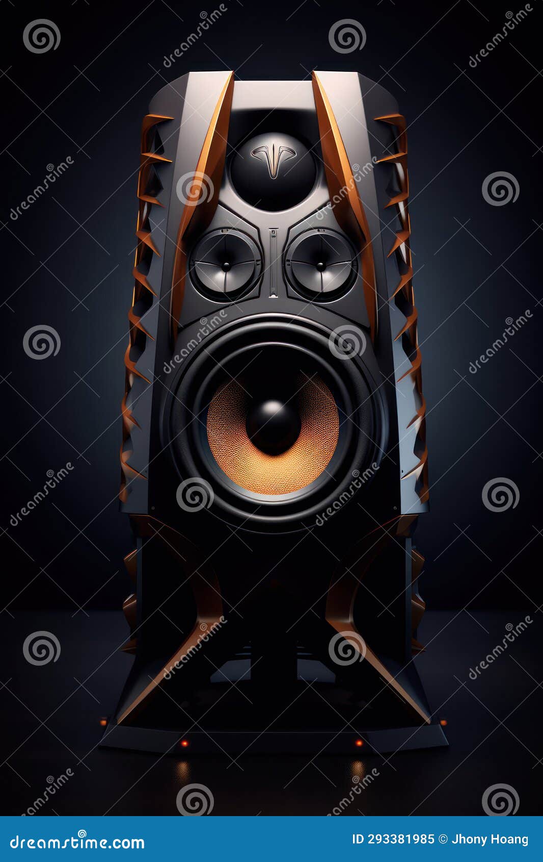Futuristic Modern Loud Speaker Electronics Stock Illustration ...