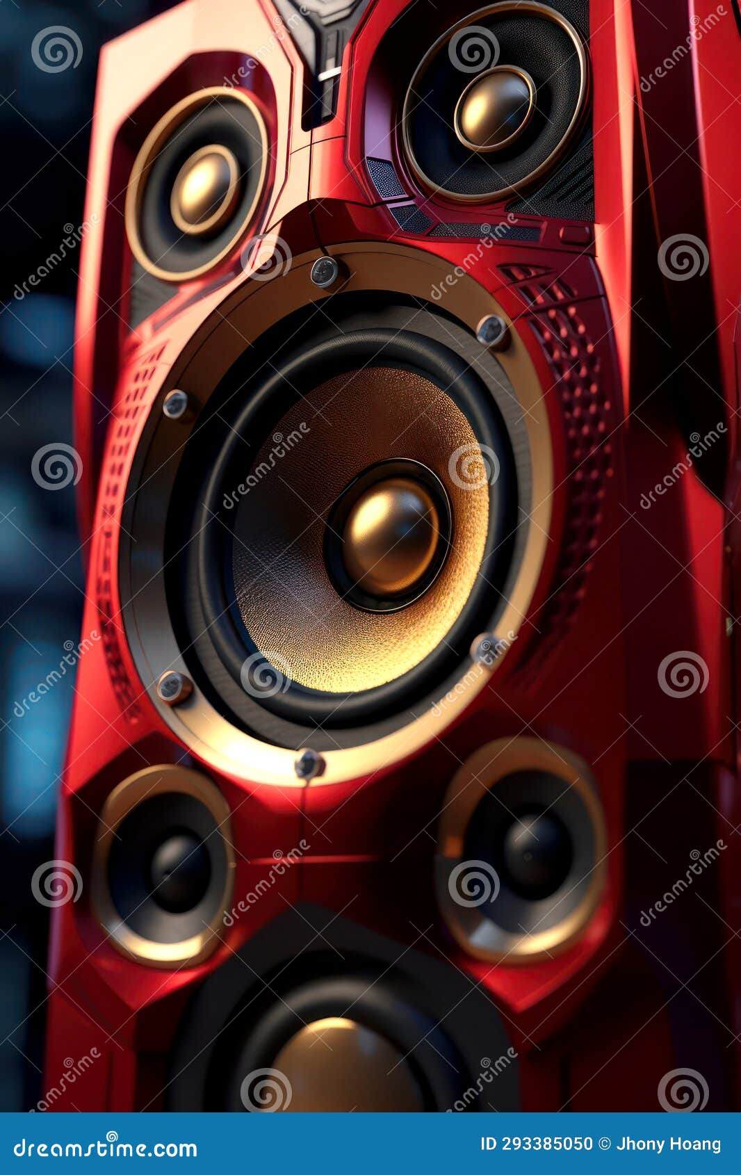 Futuristic Modern Loud Speaker Electronics Stock Illustration ...