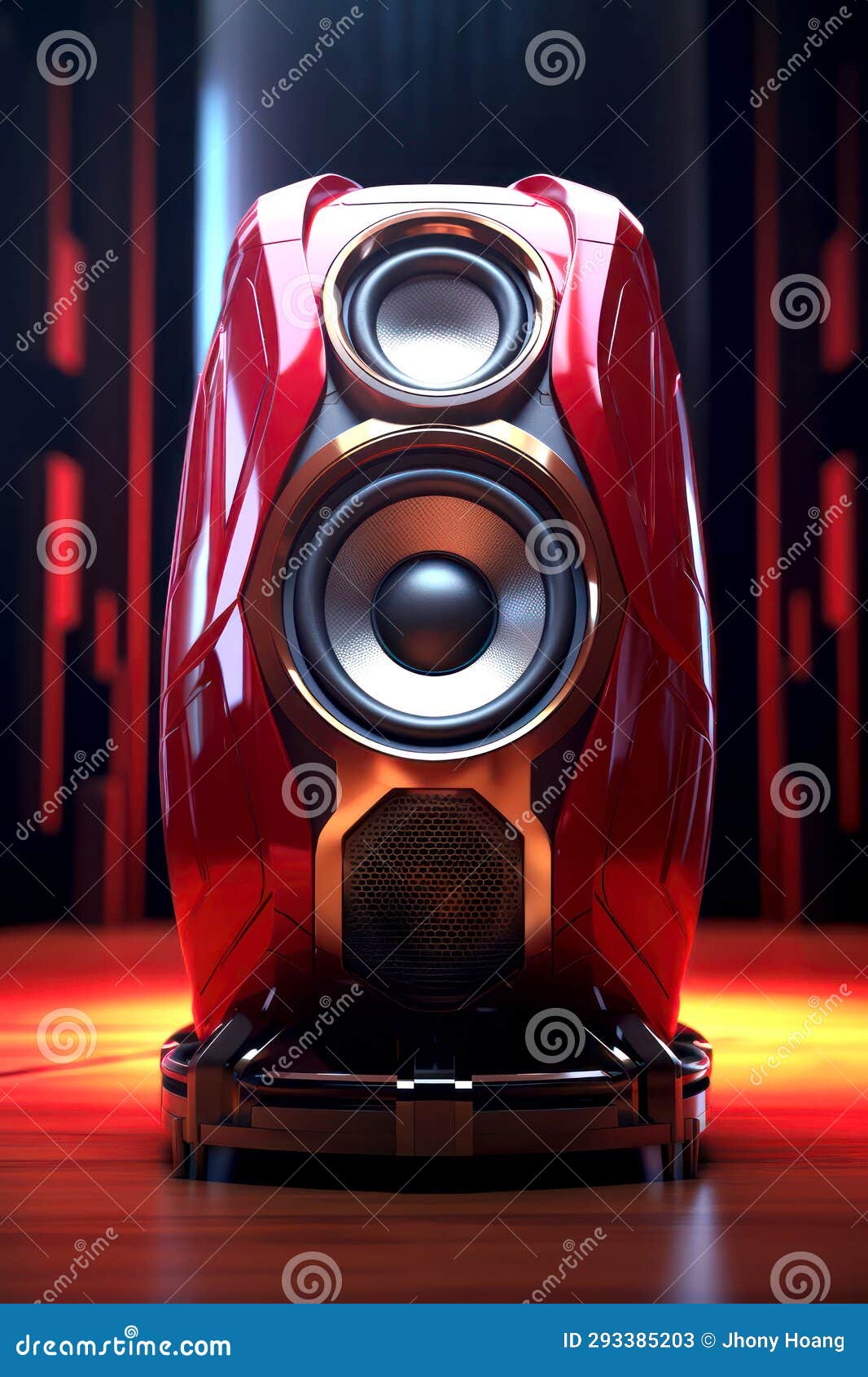 Futuristic Modern Loud Speaker Electronics Stock Illustration ...