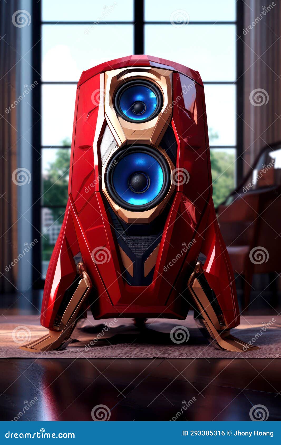 Futuristic Modern Loud Speaker Electronics Stock Photo - Image of ...