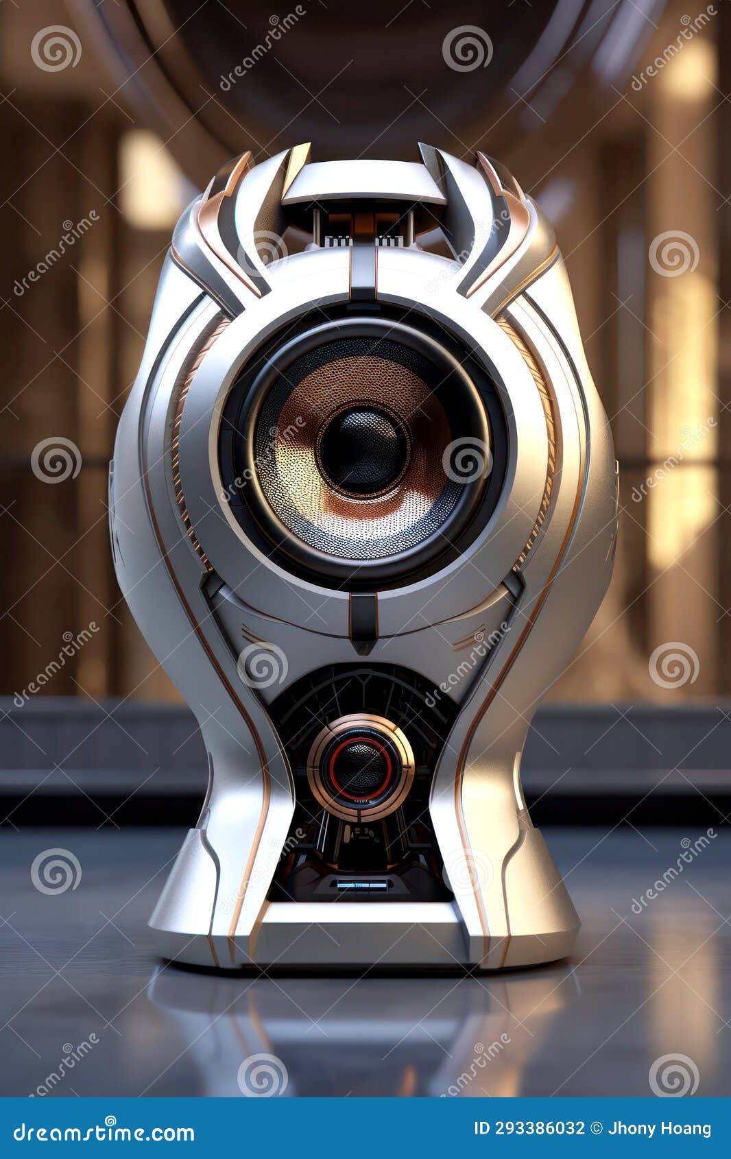 Futuristic Modern Loud Speaker Electronics Stock Illustration ...
