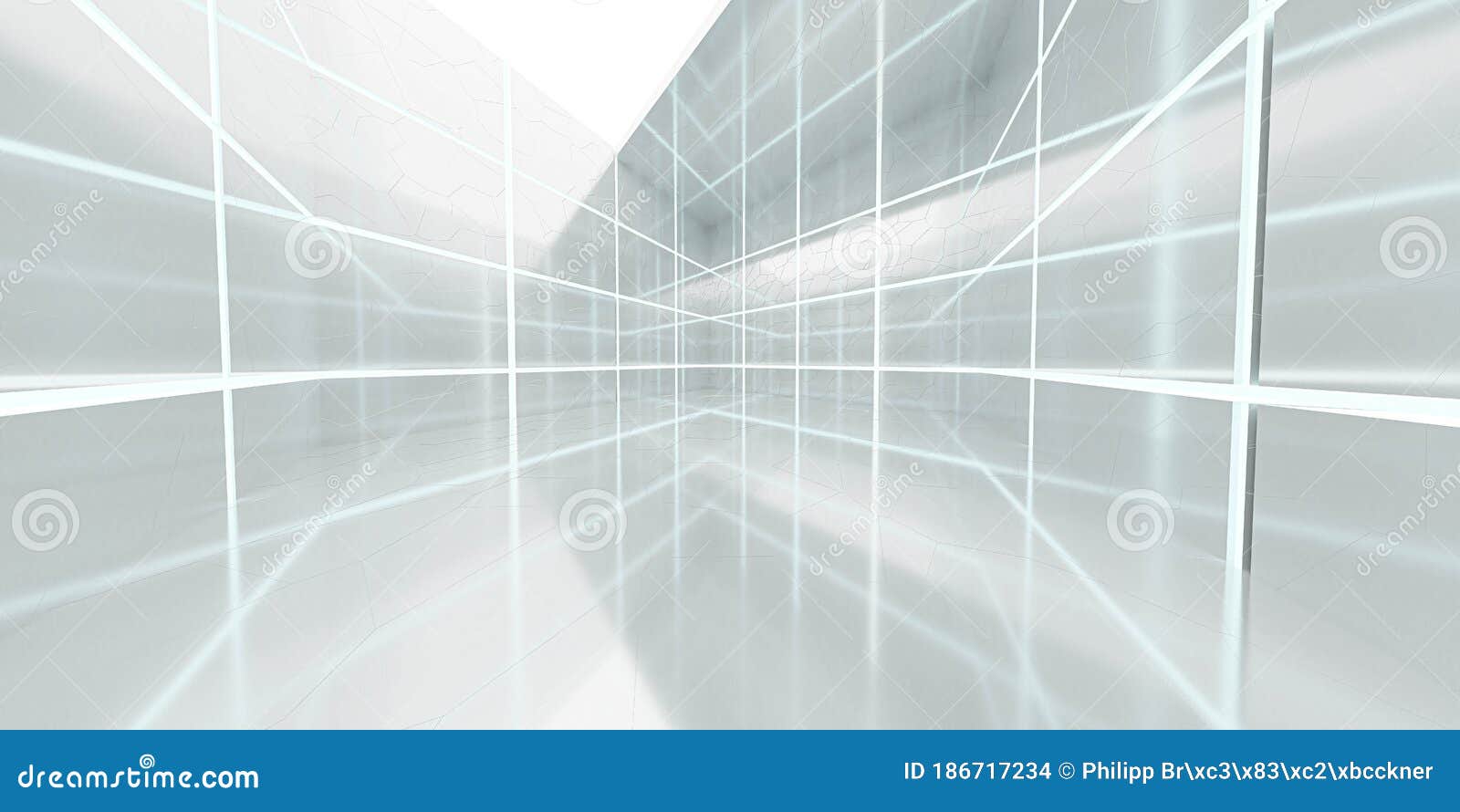 Futuristic Modern Mirror Architecture Cube Random Geometric Shape ...