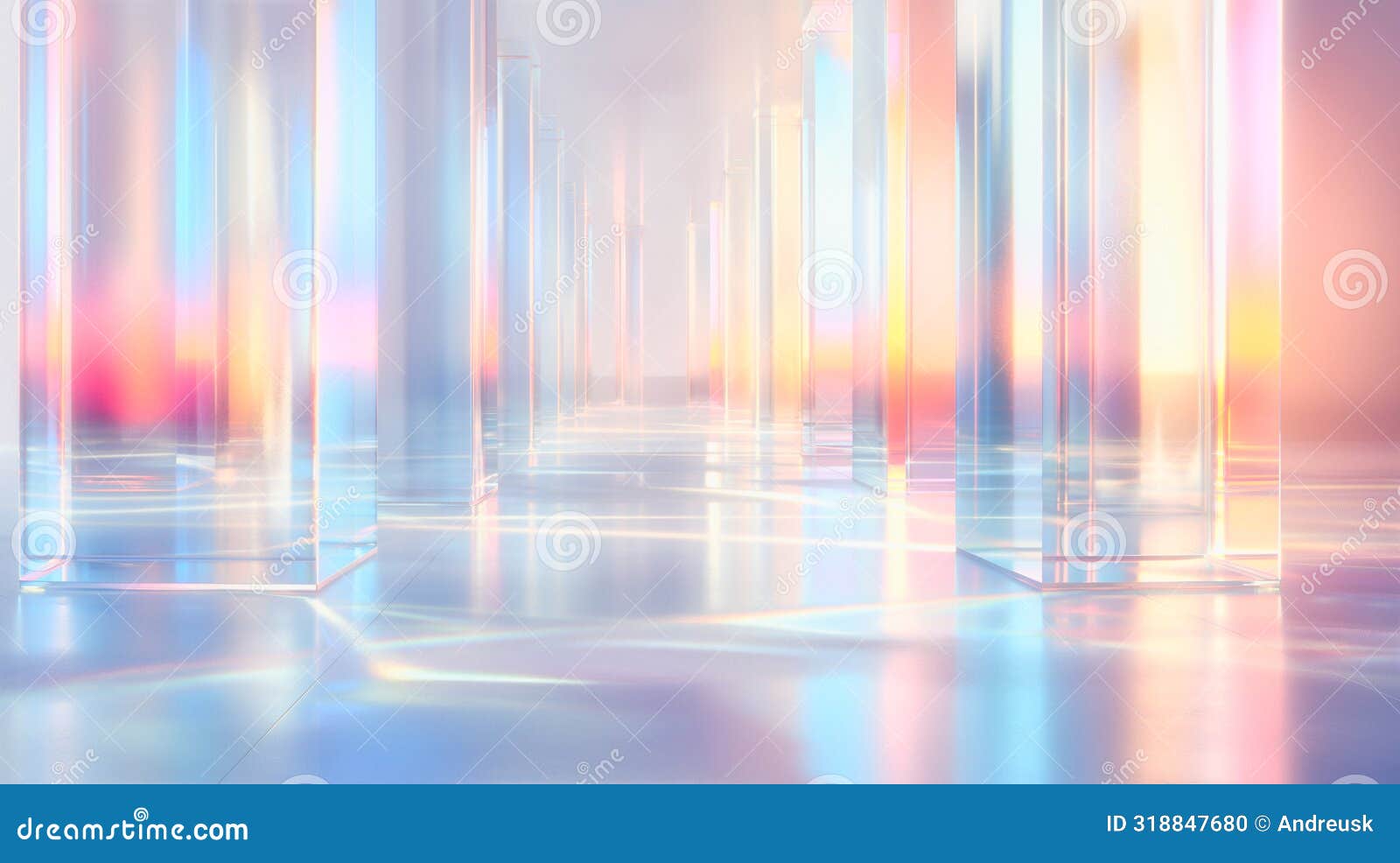 Futuristic Modern Server Room, Concept of AI Calculations and Quantum ...