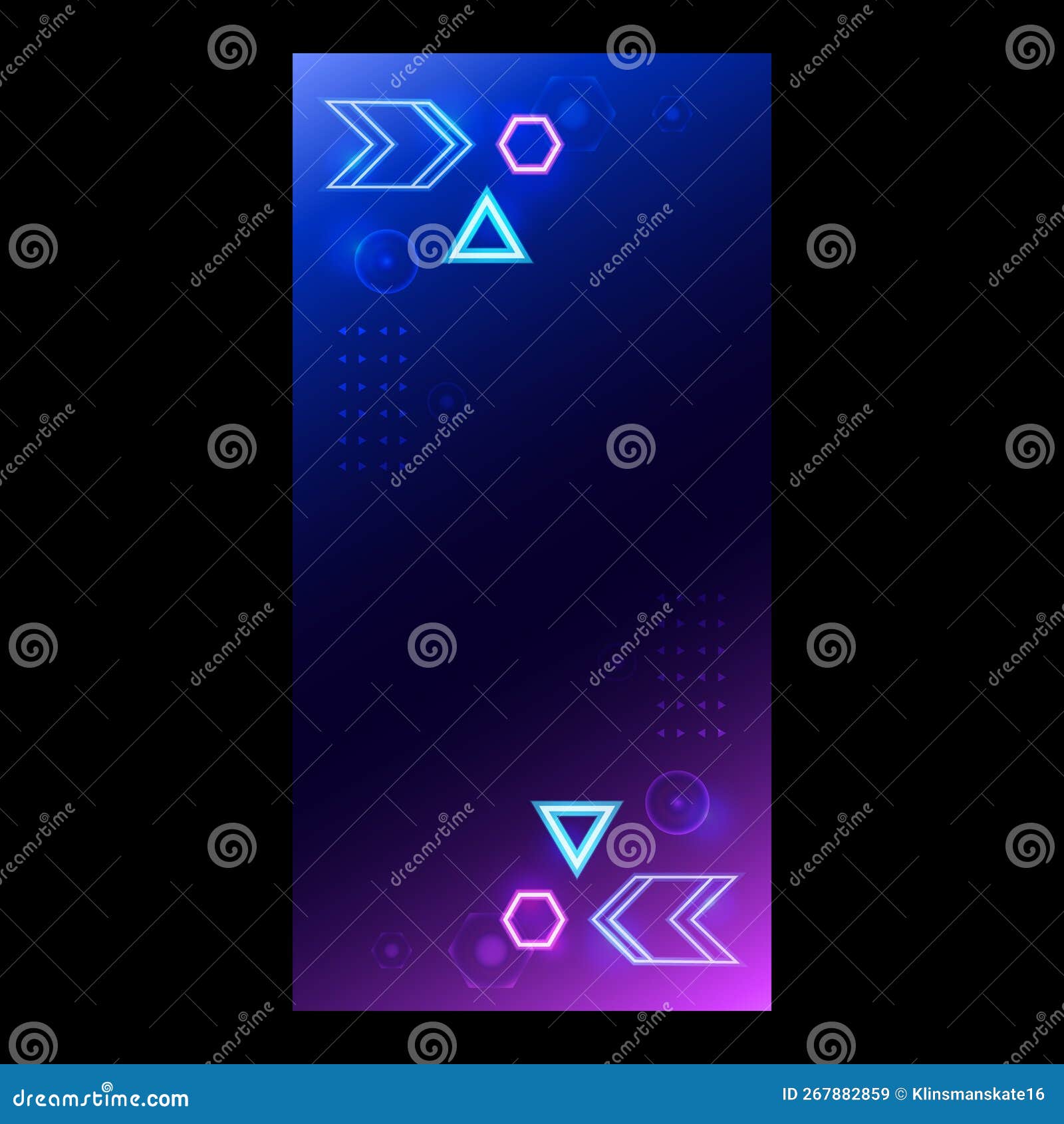 Futuristic Modern Vertical Banner Design Stock Illustration ...
