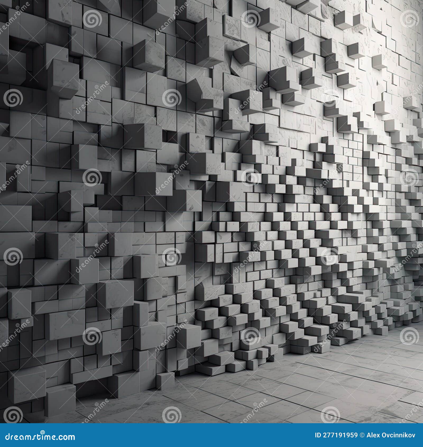 Futuristic Mosaic Wall Tiles for Modern Interior Design. Stock ...