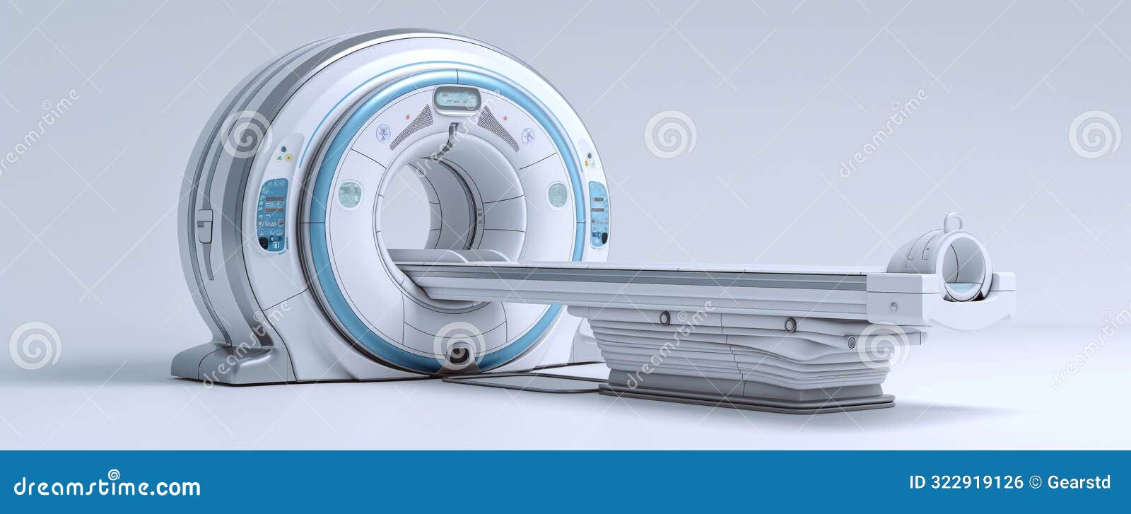 Futuristic MRI Scanner with a High-tech Interface Stock Photo - Image ...
