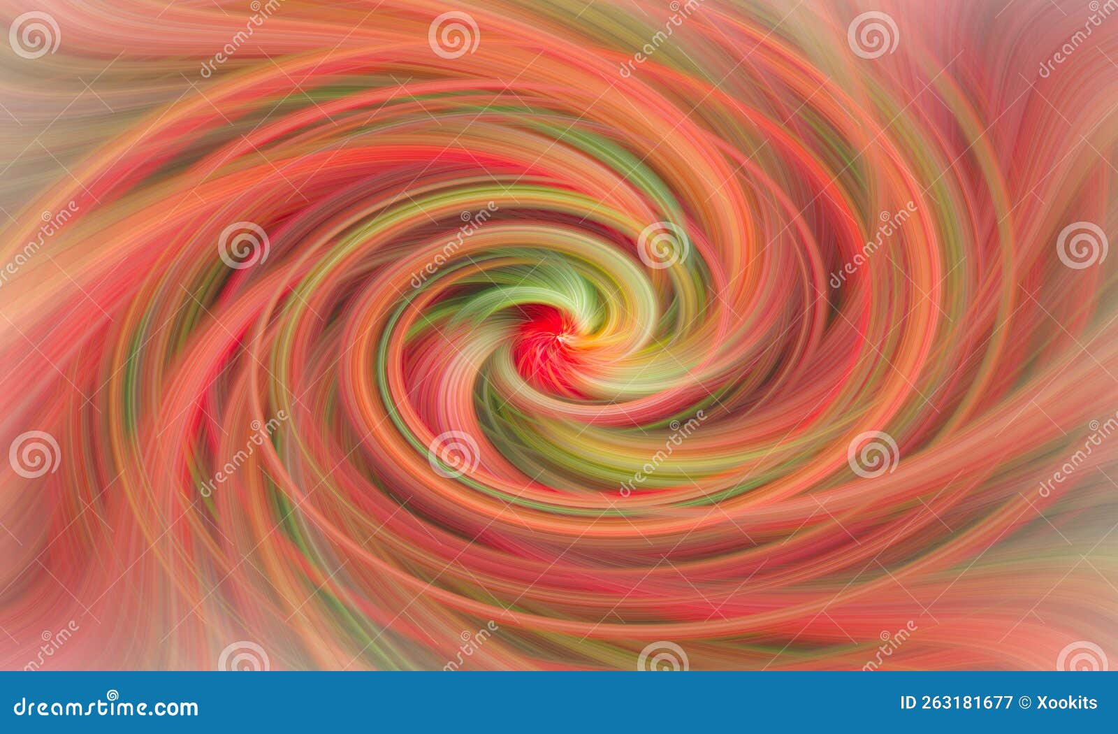 Futuristic Multicolor Spiral Background with Abstract Light Tail ...