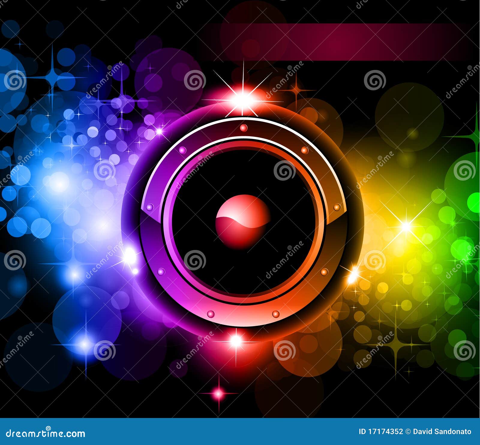 Futuristic Music Disco Background Stock Vector - Illustration of ...