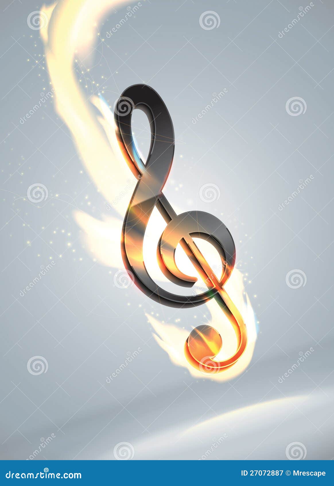 Futuristic Music Note in Flame Stock Vector - Illustration of design ...