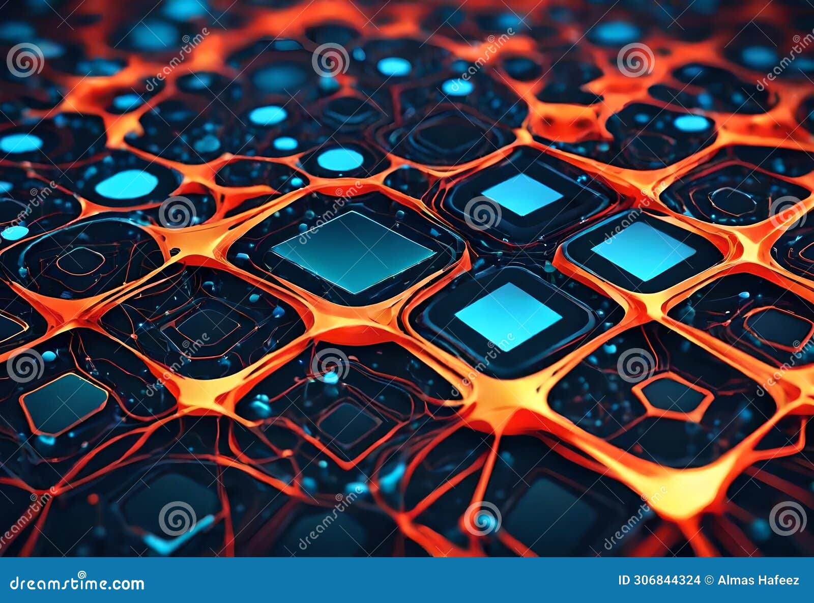 Futuristic Nano Technology: Hyper-Detailed Abstract Background Stock ...