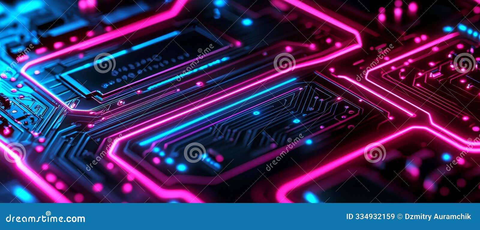 Futuristic Nanoscale Electronics Design Concept Demonstrating ...