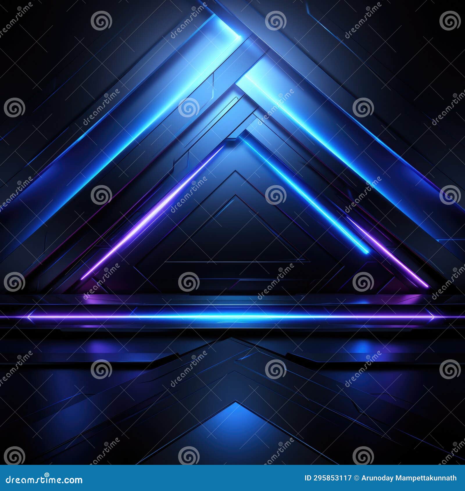 Futuristic Neon Background with Pink and Blue Light Stock Illustration ...