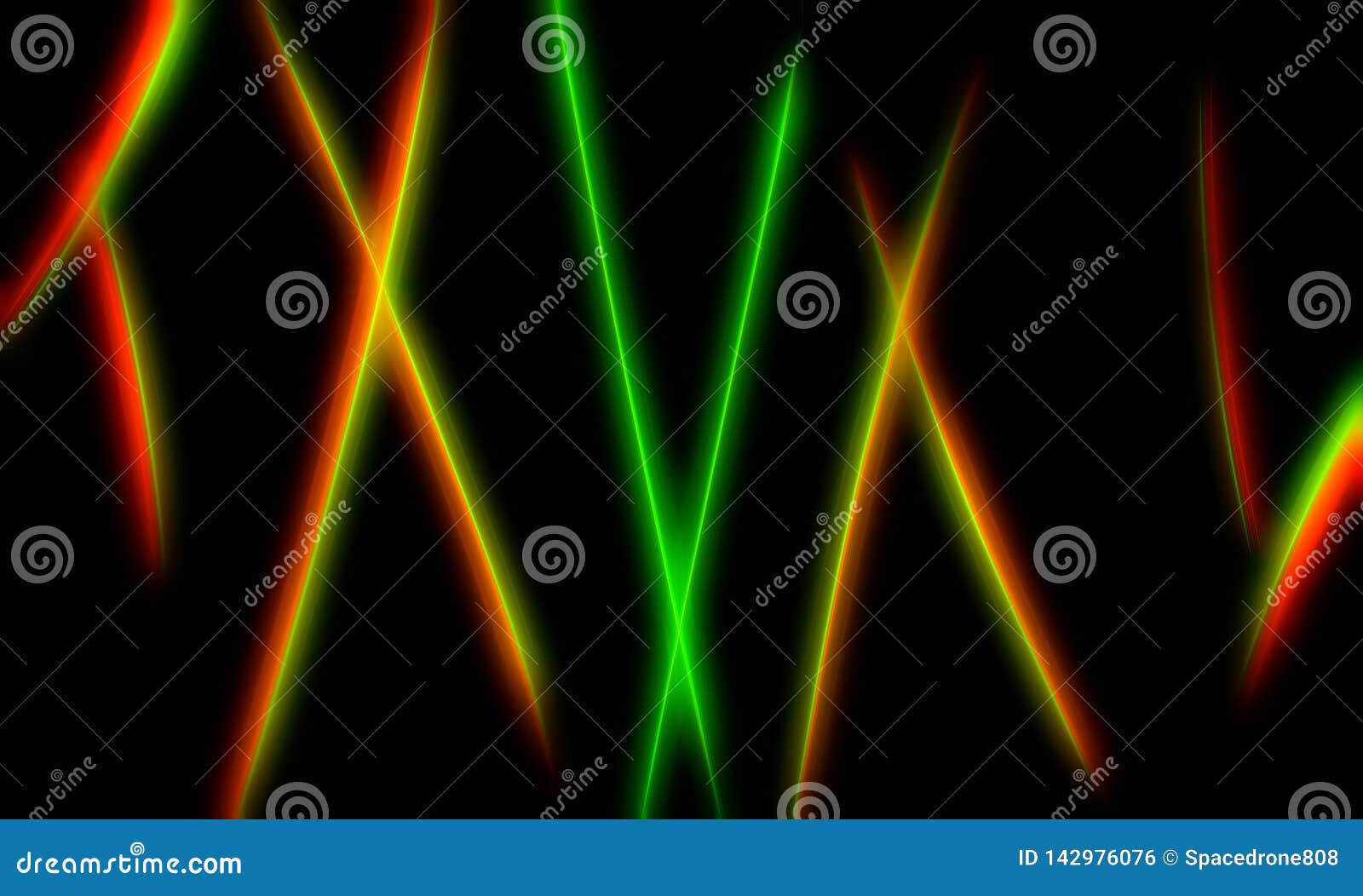 Futuristic Neon Curved Lines Abstract Illustration Background Stock ...
