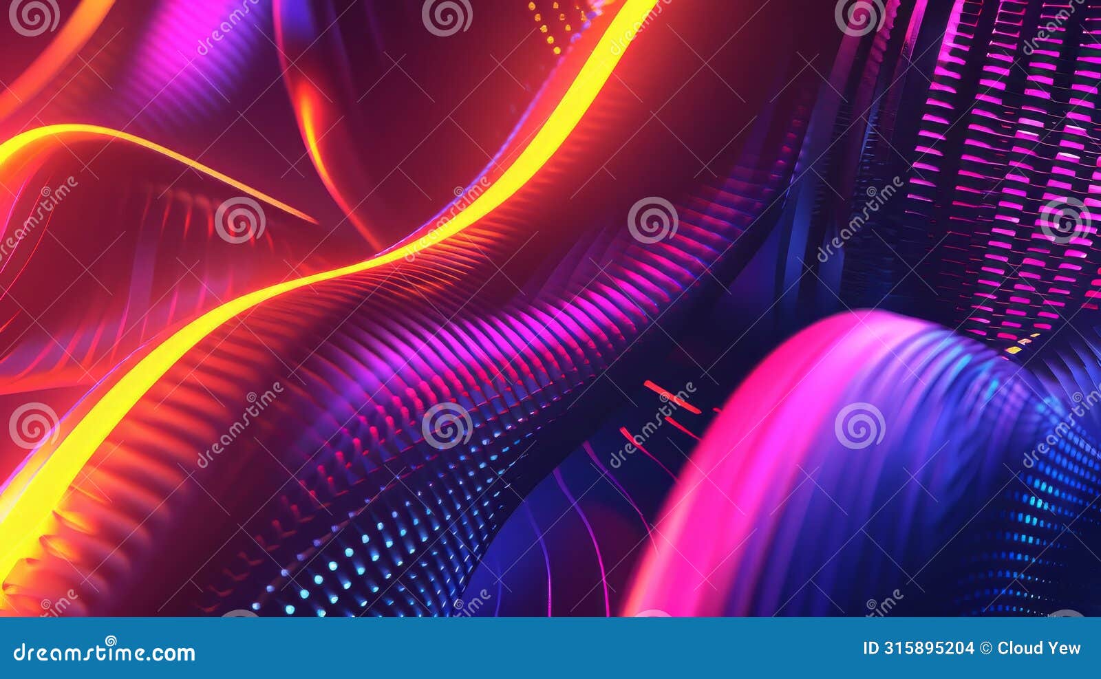 Futuristic Neon Patterns with Sleek Lines and Bold Colors for a Modern ...