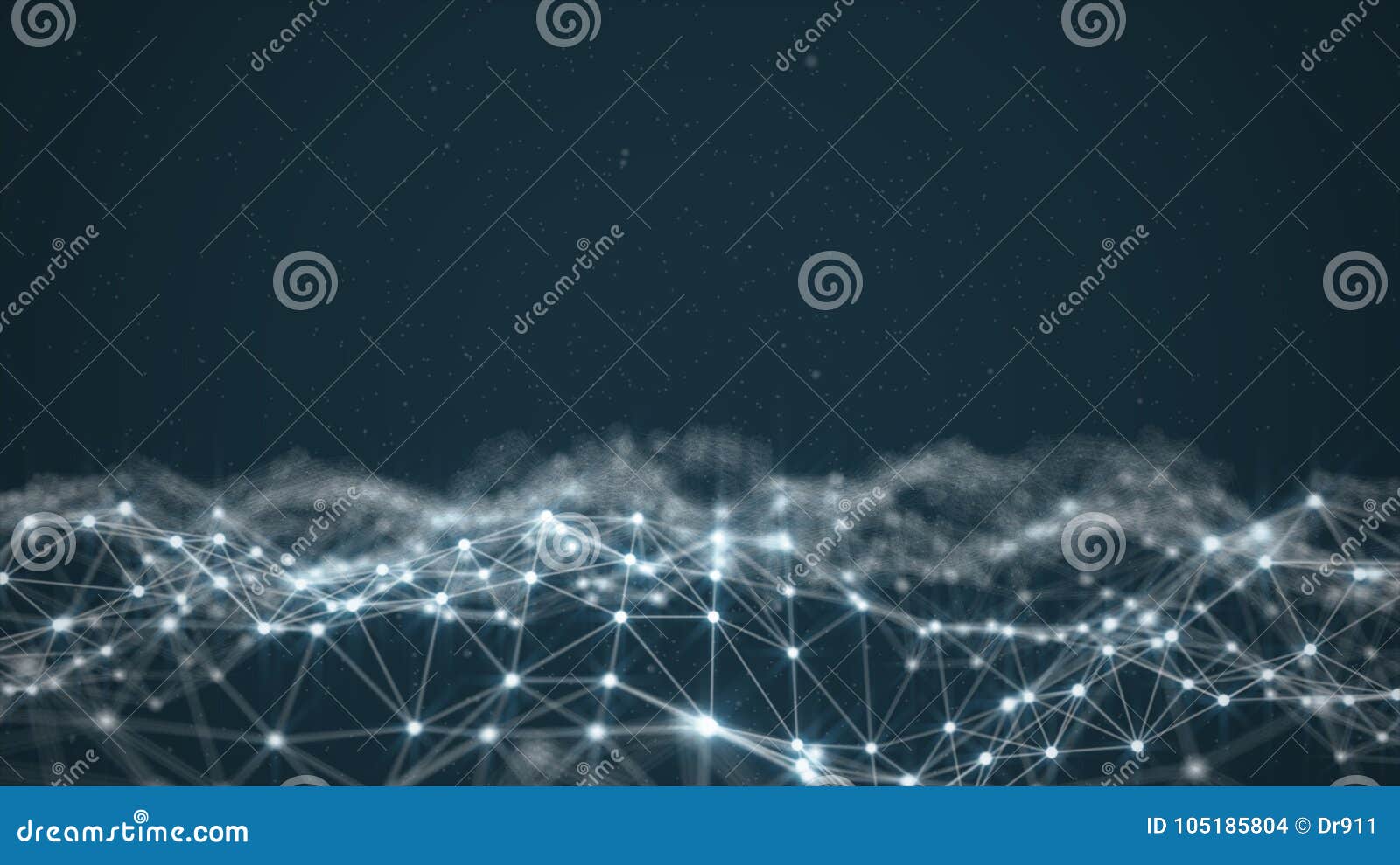 Futuristic Network Space Background Stock Illustration - Illustration ...