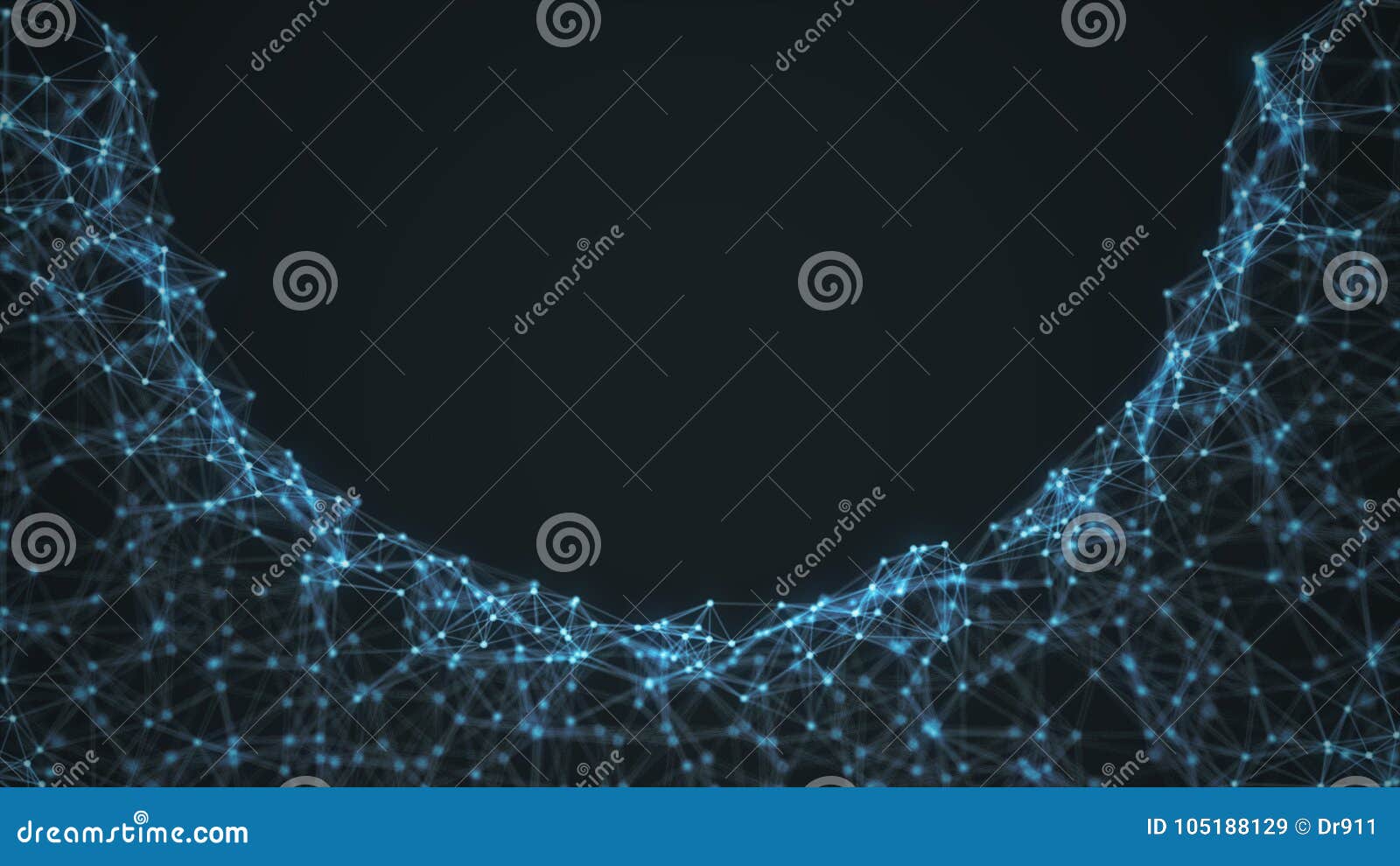 Futuristic Network Space Background Stock Illustration - Illustration ...