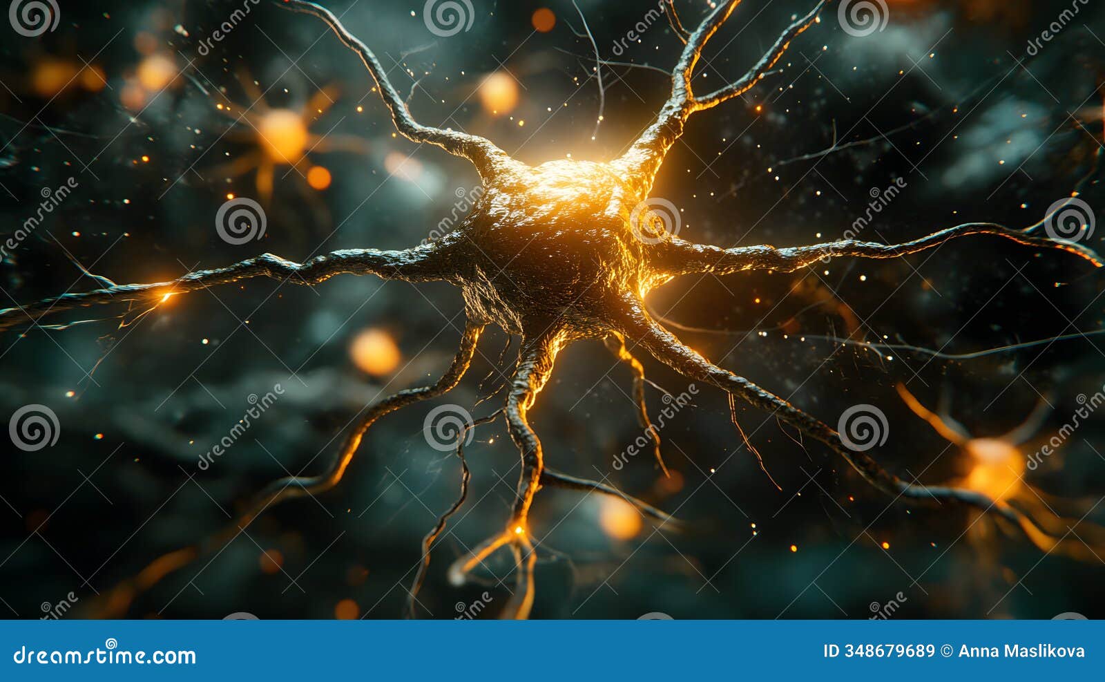 Futuristic Neural Network: Abstract Concept of Cybernetic Brain and ...