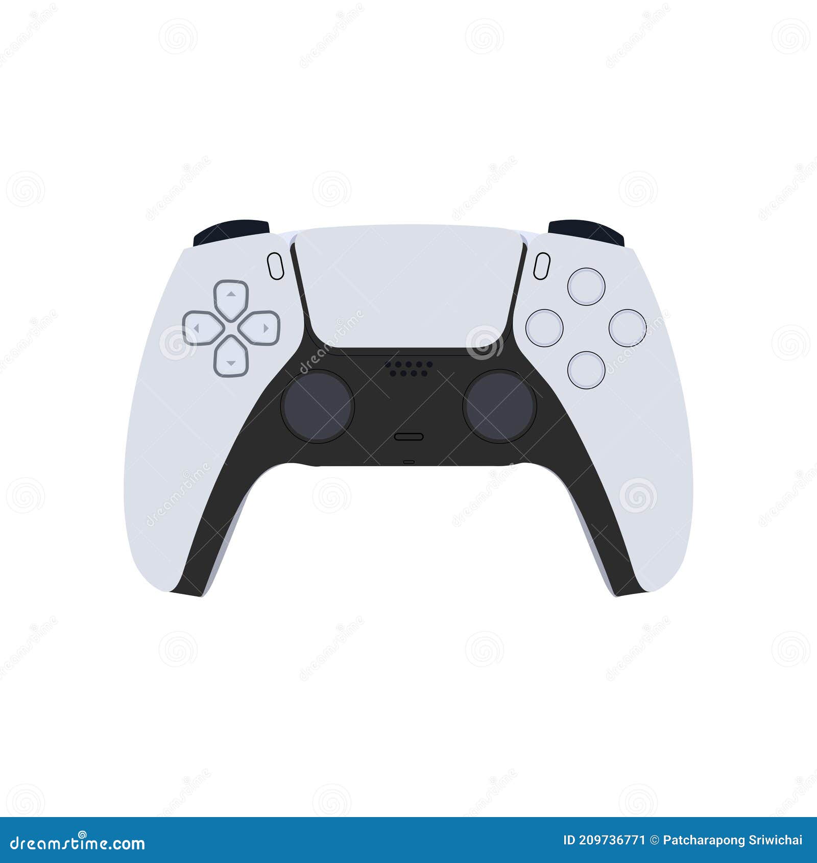 Futuristic New Design Console Game Controller, Vector Illustration ...